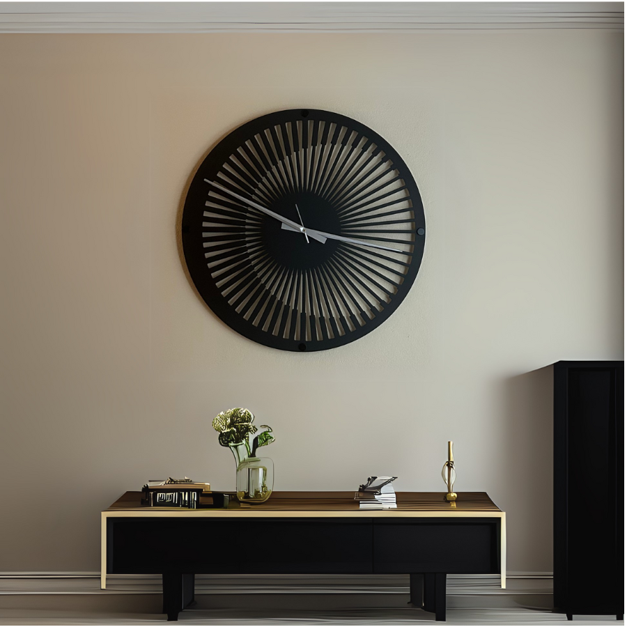 Eccentric Circles Wall Clock – Metal Art Cafe